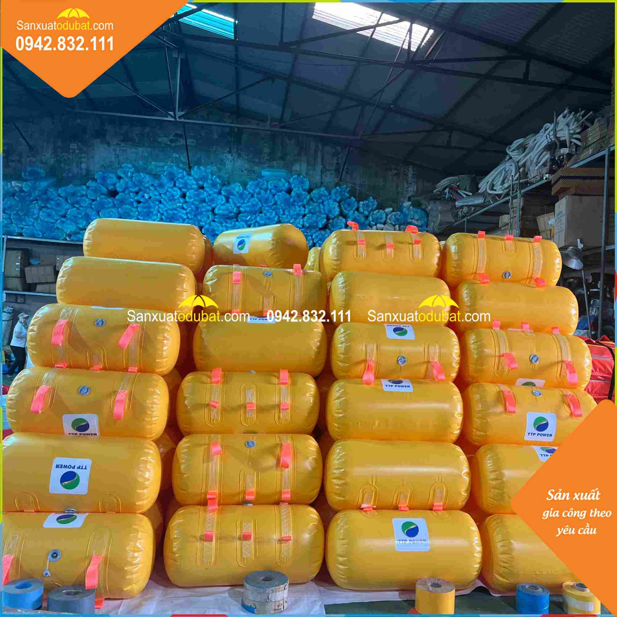 Phao nâng ống ,Phao nổi nâng đường ống, phao nâng ống nạo vét